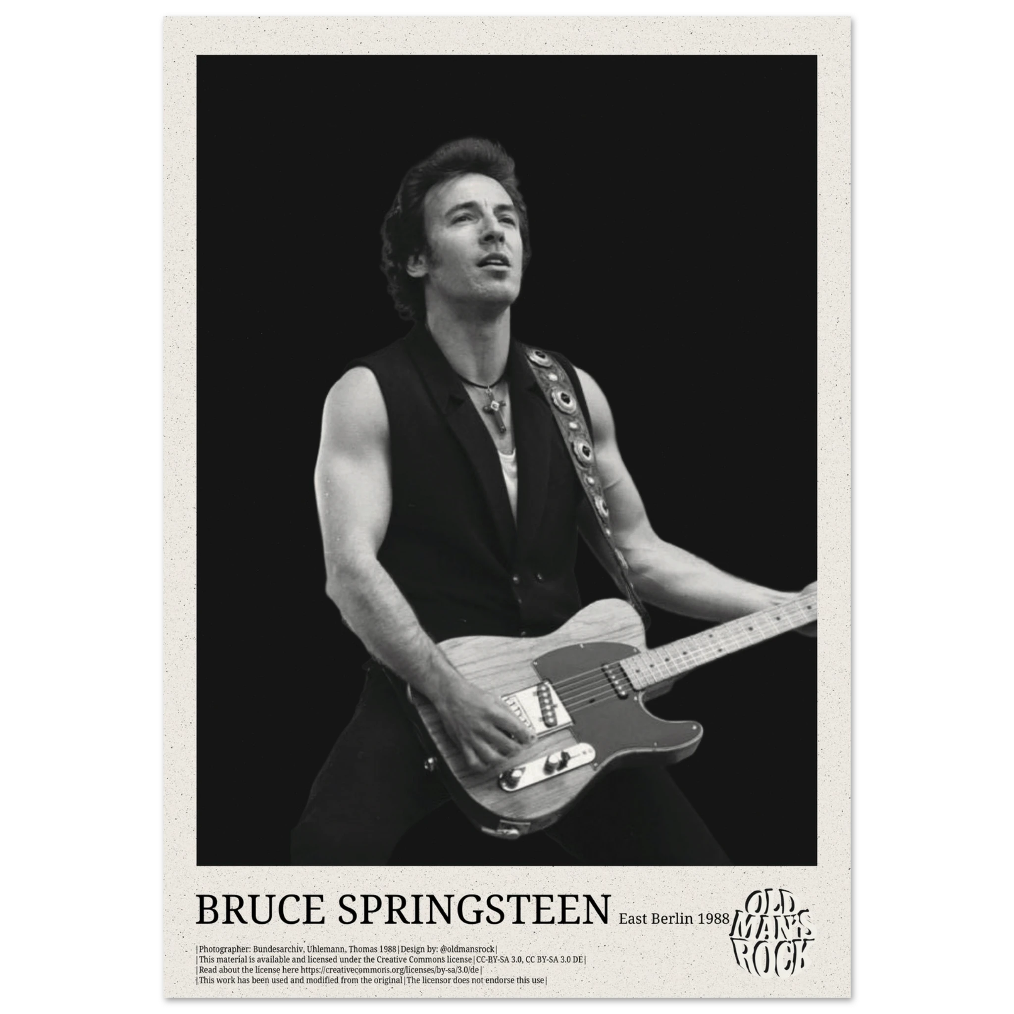 Bruce Springsteen and The E Street Band 1988 Print – Old Man's Rock