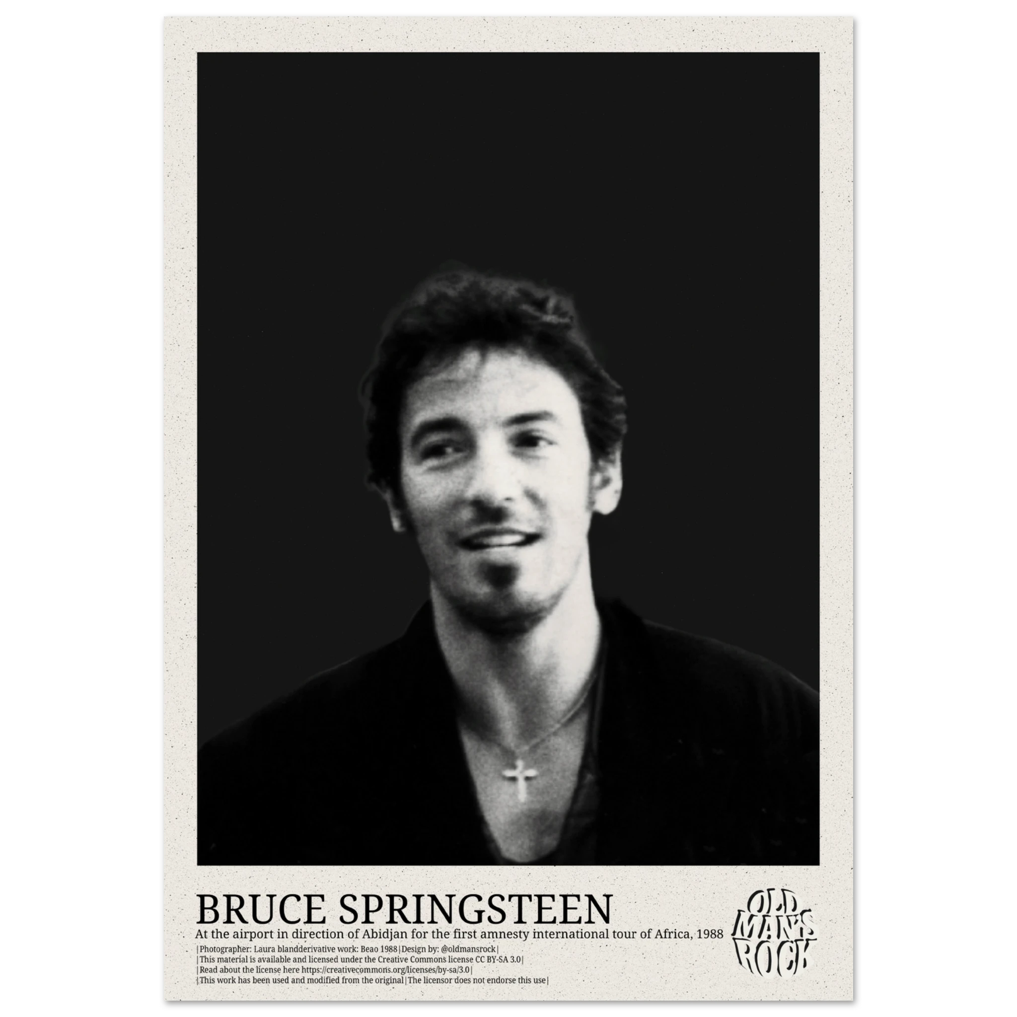 Bruce Springsteen 1988 Poster – Old Man's Rock