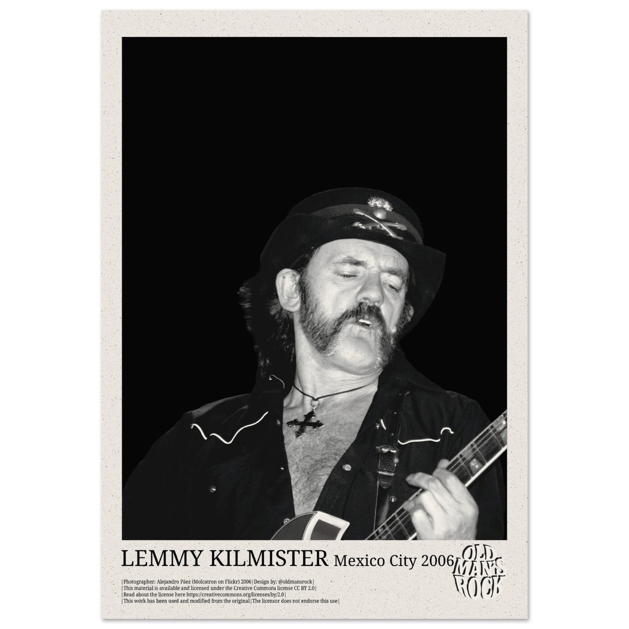 Lemmy Kilmister of Motörhead 2006 Poster – Old Man's Rock