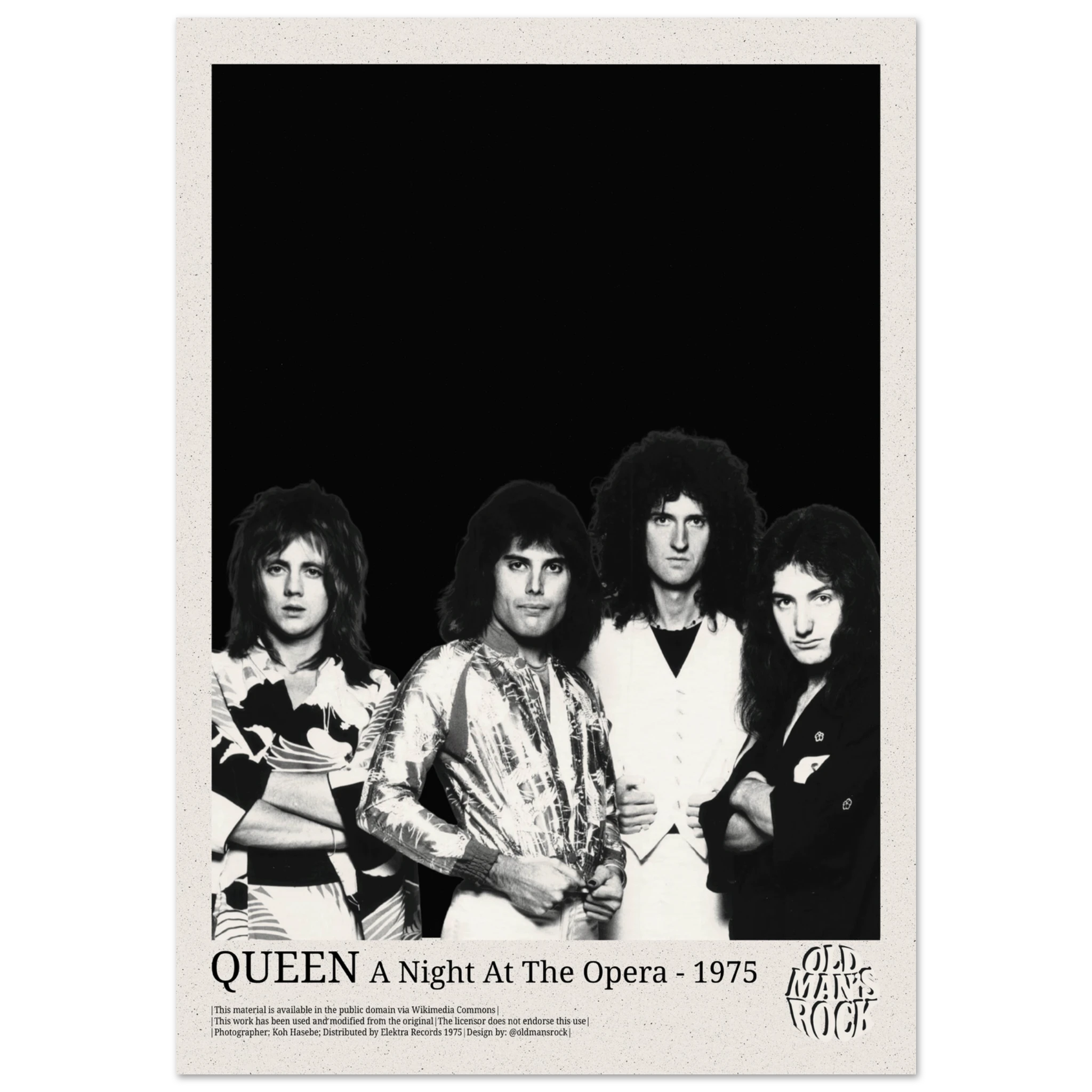 Queen 1975 Poster – Old Man's Rock