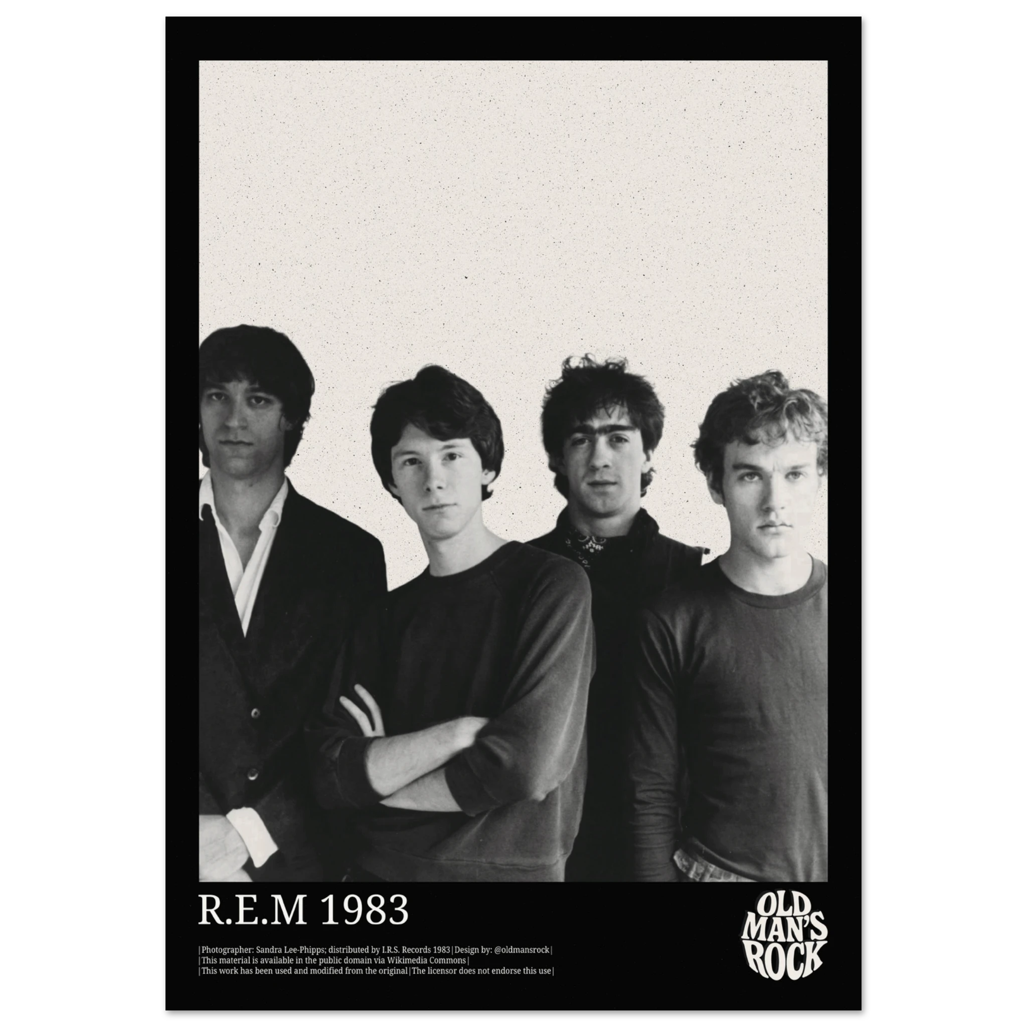 R.E.M 1983 Poster – Old Man's Rock