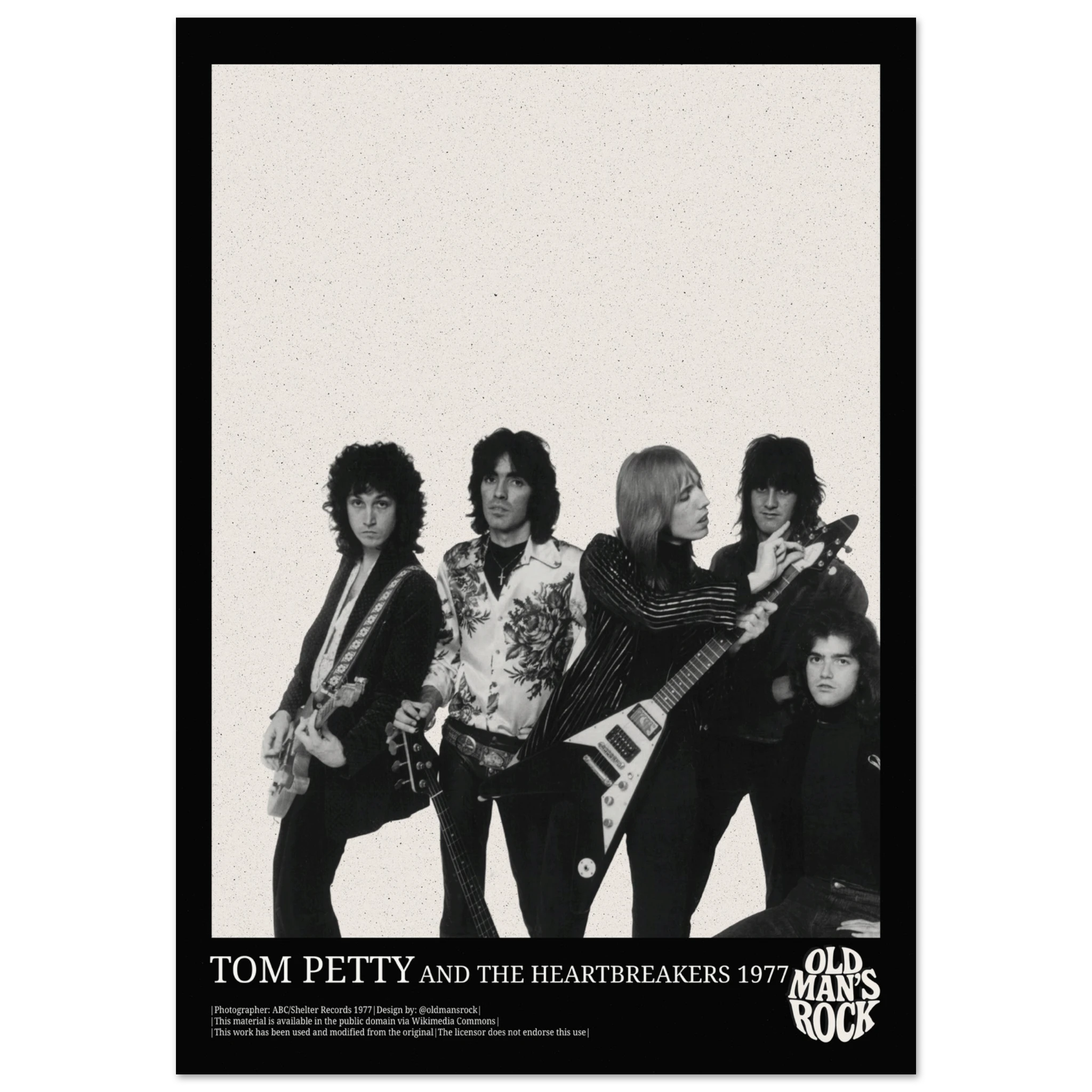 Tom Petty and the Heartbreakers 1977 Poster – Old Man's Rock